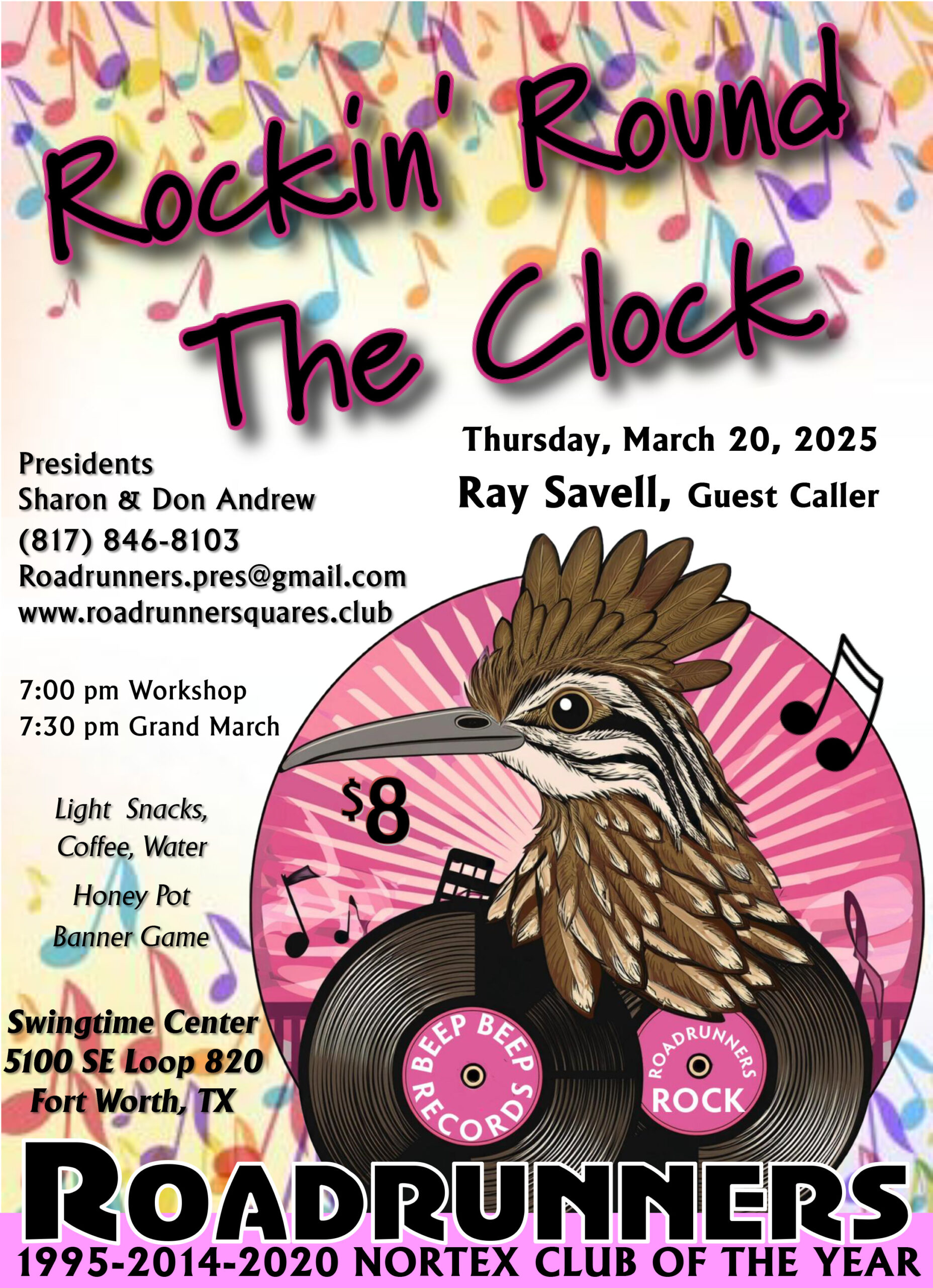 Roadrunners 2025 Mar 20 Rockin' Round the Clock - The RoadrunnersThe ...